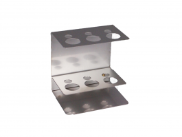 Tube retainer to store cold / hot tubes (combustion / reduction)